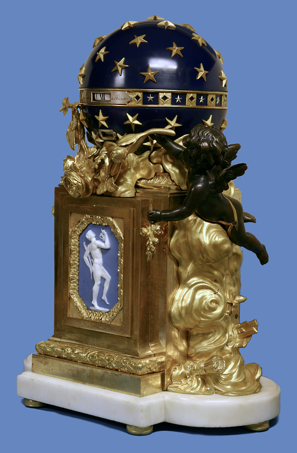 c.1775 French Ormolu, Patinated, Silver, Bisque and Marble Annular Dial ...